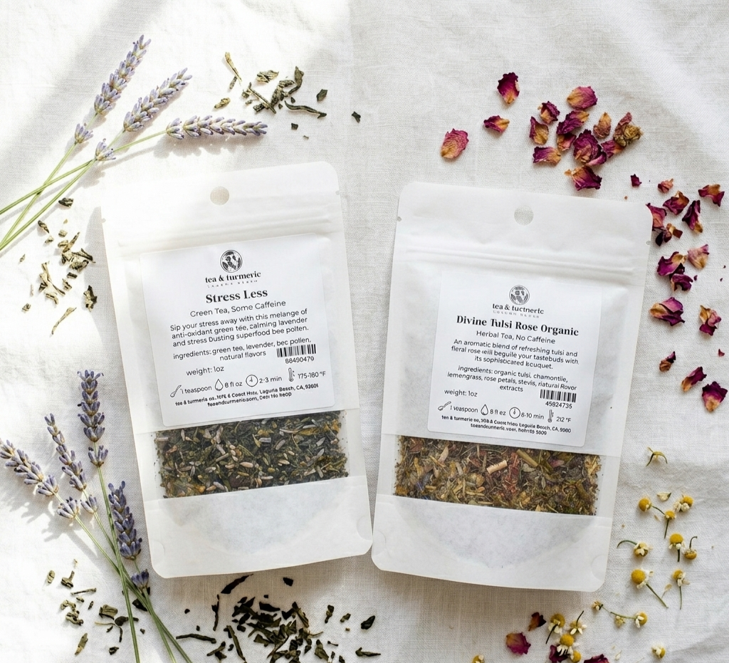 Wired but Exhausted? How to Lower Cortisol Naturally with Adaptogen Tea ...